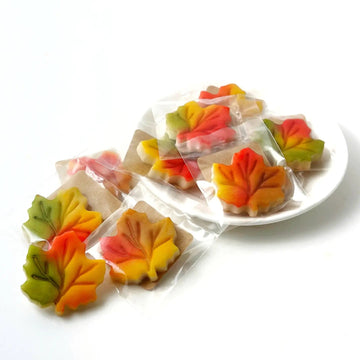 Marzipan Autumn + Thanksgiving Maple Leaves Candy – The Chocolate ...