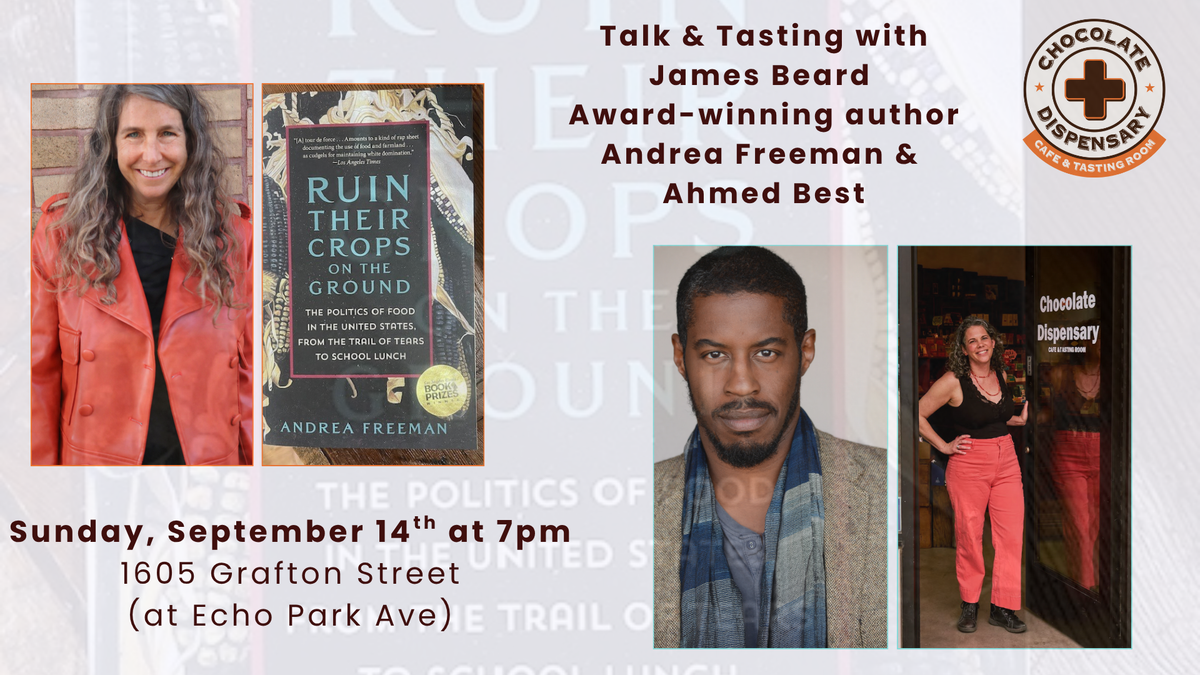 Talk and Tasting with James Beard Award-winning author, Andrea Freeman ...