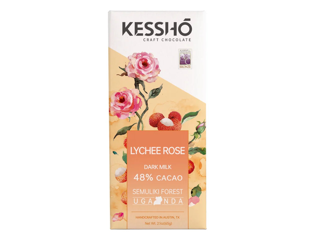 Lychee Rose Dark Milk Chocolate 48% – The Chocolate Dispensary